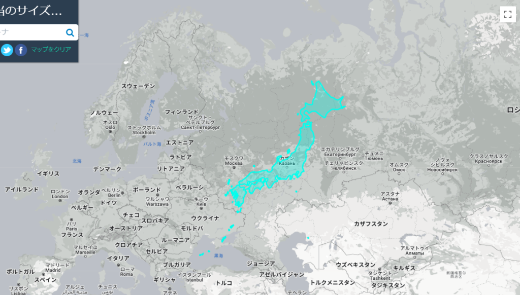 【thetruesize】【本当の日本の大きさ】世界地図のゆがみを消した